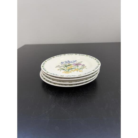 Dining | Vintage Thomson Pottery Floral Garden China 6 Plates Set Of 4 ...